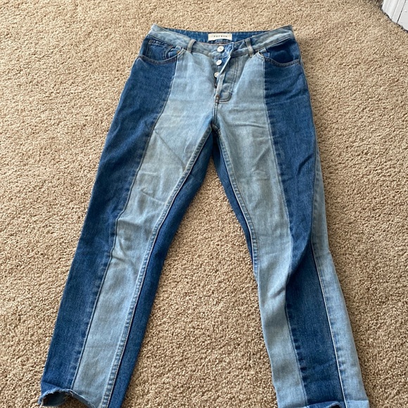 PacSun | Jeans | Pacsun Color Blocked Mom Jeans | Poshmark